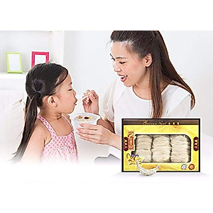 Golden Nest Premium White Bird Nest AAA, 100% Natural - Made in USA, ( 燕窩 ) - Family Size Box - 227g (8oz)