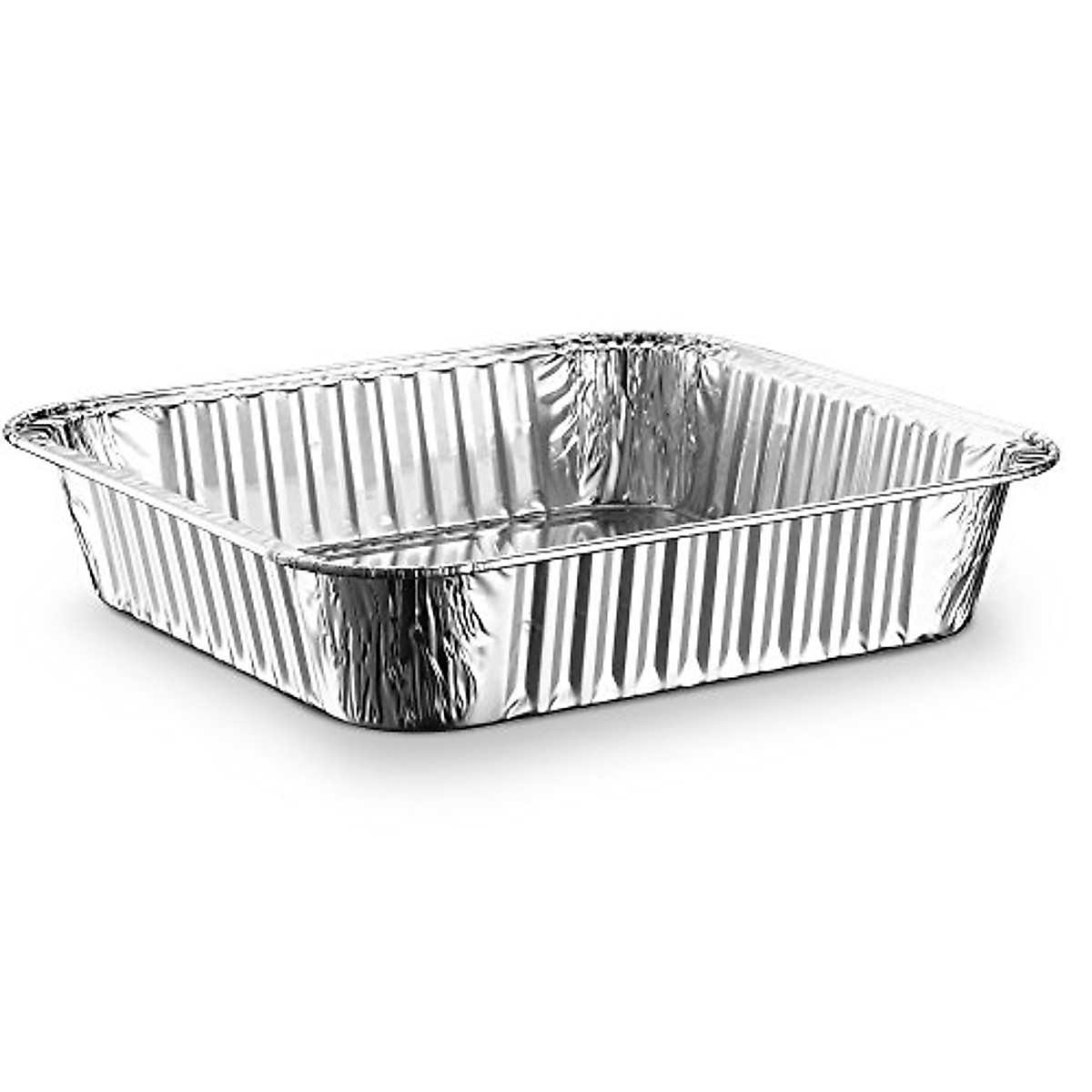 [20 Pack - 8"x8"] Propack Disposable Aluminum Foil Meal Prep Cookware Square Pans, Oven, Toaster, Grill, Cooking, Roasting, Broiling, Baking, Event, Take Out, Restaurant