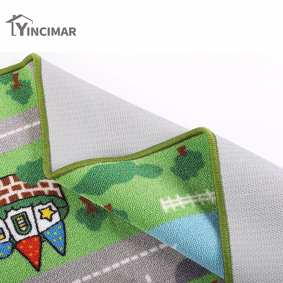 Yincimar Kids Carpet Playmat Rug,6.6x5.0 ft Extra Large City Life Carpet Learning Exercise Mat Educational Car Rug Play Game Rug for Baby Toddler Boy Bedroom Playroom