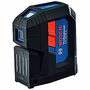 Bosch GPL100-50G 125ft 5 Dots Point Alignment Laser Level 360 With Integrated Magnetic Mount, Heavy-Duty for Layout & Plumbing, Includes Batteries and Hard Case,Green/red