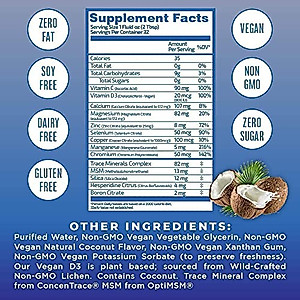 Liquid Multivitamin & Liquid Multimineral Bundle by MaryRuth’s | Vegan Vitamin A, B, C, D3, E & Amino Acids | Vitamins for Immune Support, Digestion, Focus & Energy | Magnesium, Calcium & MSM Supplem