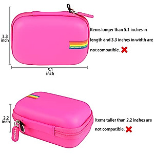 Leayjeen Kids Camera Case Compatible with Seckton/GKTZ/OZMI/PROGRACE/Dylanto/Rindol/VATENIC/Nine Cube/hyleton and More Kid Digital Camera Toys Gifts and Accessories (Case Only)