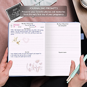 GoGirl Pregnancy Planner – Weekly Pregnancy Baby & Mom Journal – Keepsake Memory Book for Planning & Tracking Your Pregnancy – Pregnancy Log for First Time Moms – A5 Size, 40 Weeks (Lavender)