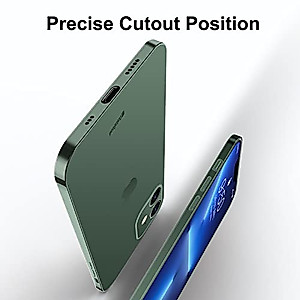 Dataroad iPhone 13 Pro Max Slim Case,0.2mm Fit[Paper-Thin]Lightweight Case with Translucent Matte Finish PP Back[Anti-Fingerprints&Yellowing],Comptible with iPhone 13 Pro Max 6.7Inch-Translucent Green