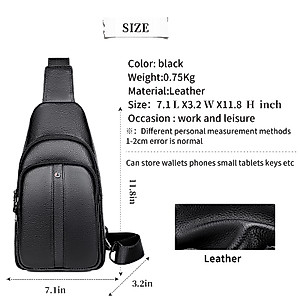 FSD.WG sling Backpack for Men Chest Bag Crossbody Shoulder Bags Travel Bag Purse for Men with Water Resistant