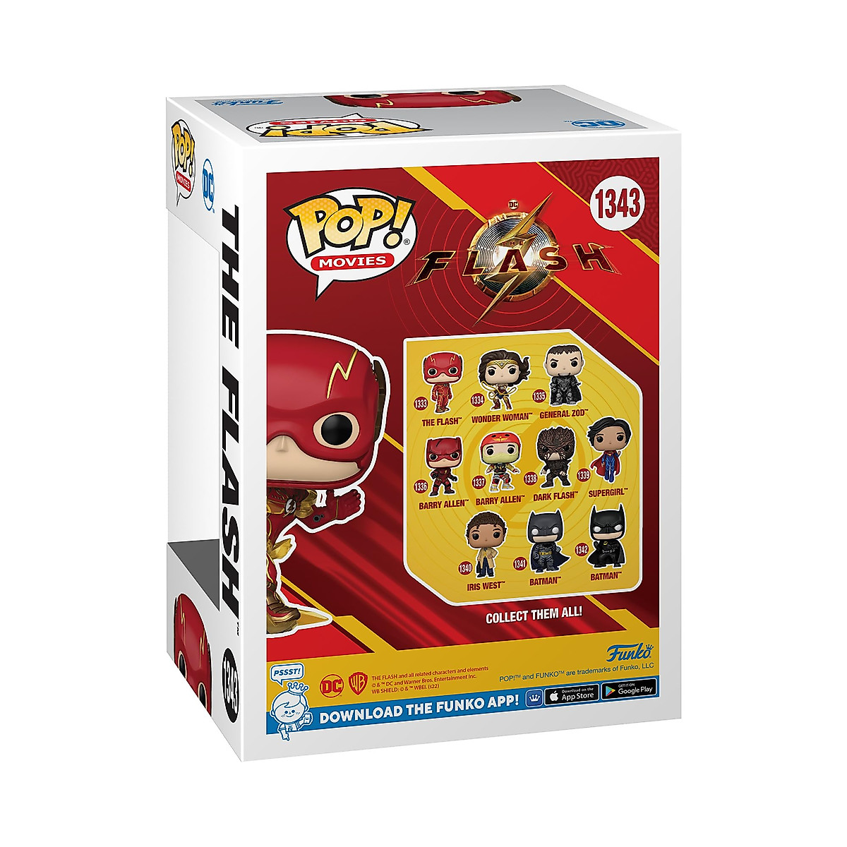 Funko Pop! Movies: DC - The Flash, The Flash Glow in The Dark, Amazon Exclusive