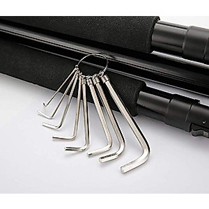 Lamdo Allen Wrench Hex Key Set -Set Sizes 1.5-6mm - Pure steel (8 WRENCHES - INDUSTRIAL GRADE) (silver)
