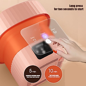 Portable Washing Machine, Mini Washing Machine Foldable, For Washing Baby Clothes, Underwear Or Small Items Of Portable Washer, As A Gift For Girls, Mother'S First Choice (Pink)