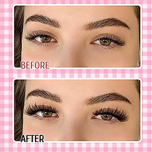 Lash Clusters DIY Eyelash Extension 110 Cluster Lashes D Curl Individual Lashes Extension Wispy Eyelash Clusters Extension Mixed Length Soft Band Reusable Lash Extension DIY at Home (VM05, D-8-16MIX)