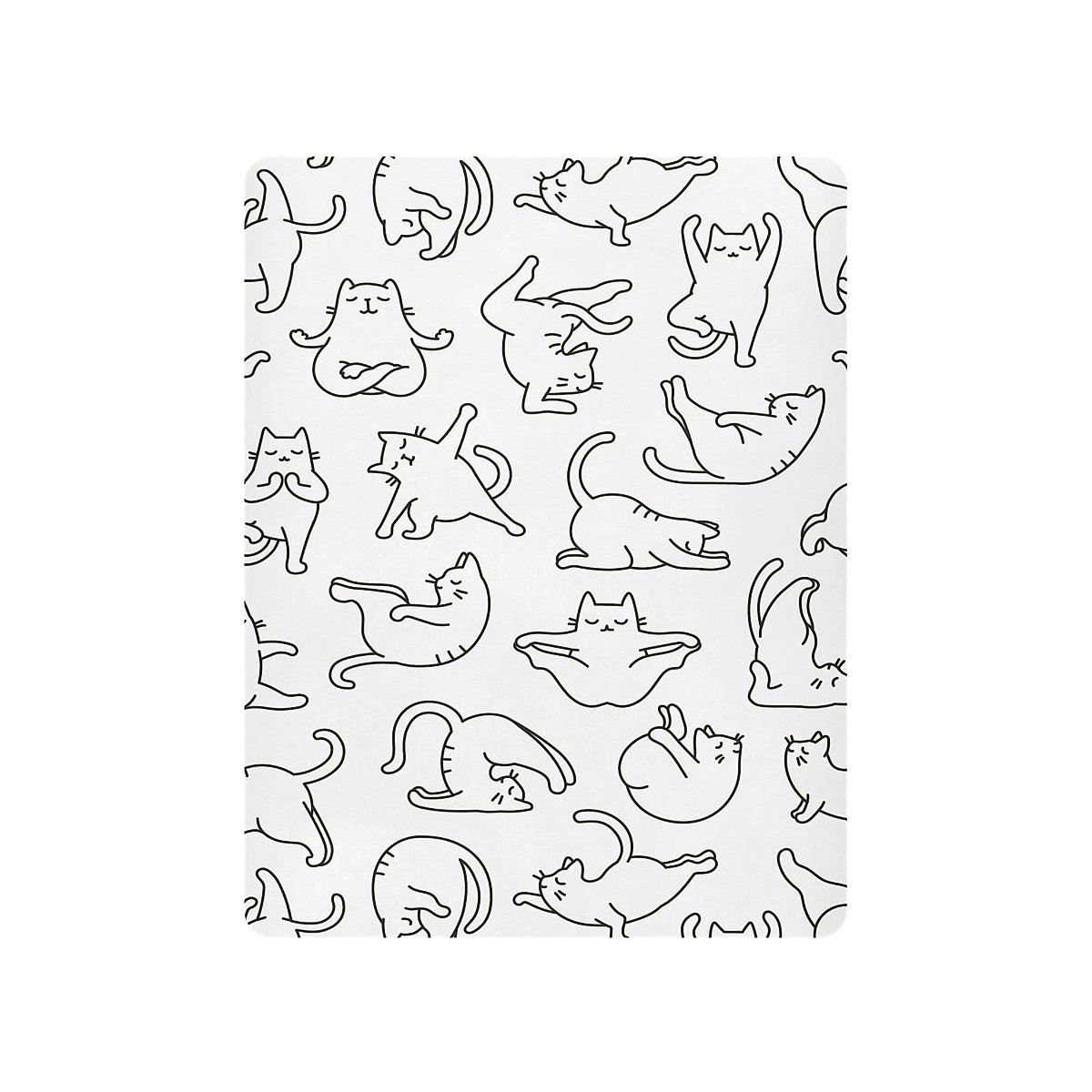 Soft Baby Boy Fitted Crib Sheets for Baby Girl Cartoon Cats Standard Crib Sheets Portable Mini Bassinets Sheets
