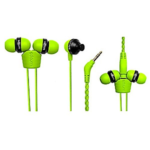Wraps Wearable Braided Wristband Headphone Earbuds, Classic Green (WRAPSCGRN-V5)