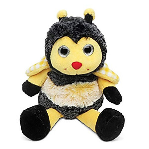 DolliBu Sitting Bee Plush - Super Soft Bee Insect Stuffed Animal, Cute Realistic Stuffed Animal Bee Plush Toy for Boys and Girls, Adorable Insect Plush Bee Gift for Baby, Kids, and Adults - 7 Inches
