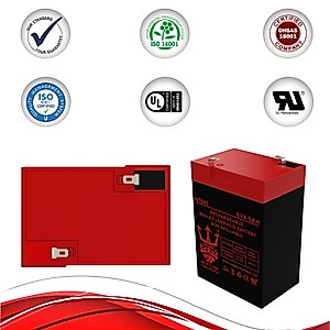 Exit Sign Battery 6V 4.5Ah Backup by Neptune - 2 Pack