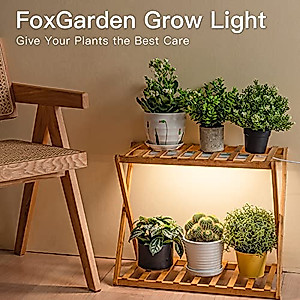 FOXGARDEN Grow Light Strip for Indoor Plants, Full Spectrum 192 LED Bright Grow Lamp with Auto On/Off Timer 4/8/12H, 10 Dimmable Brightness, 2 Packs