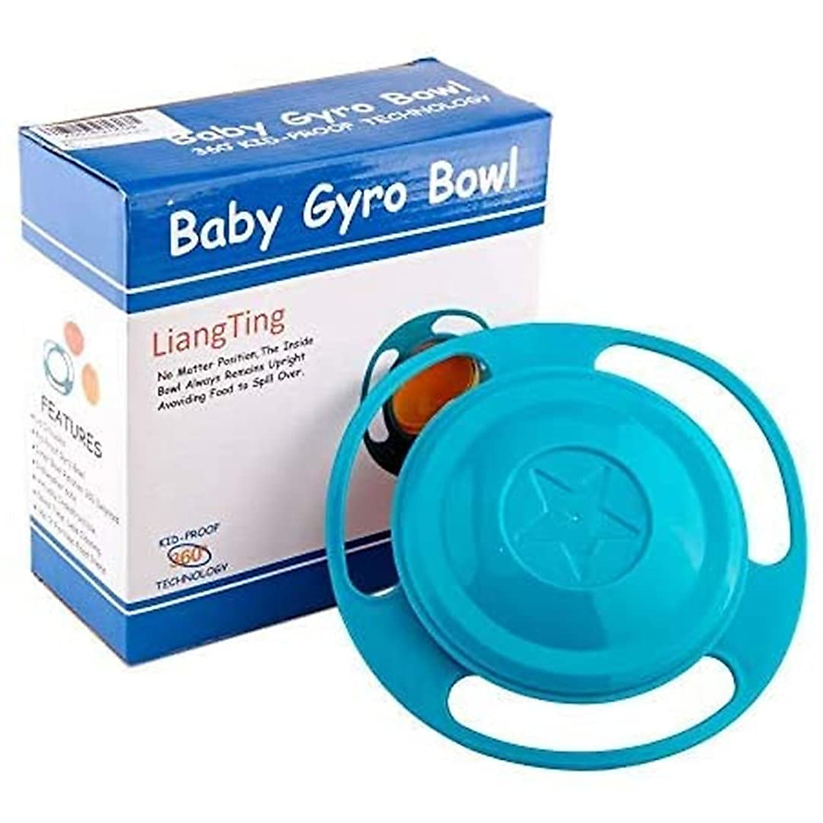 360 -baby Spill Resistant Gyro Bowl with Lid