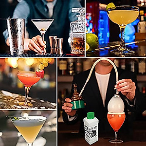 narratorbook Cocktail Smoker Kit Portable Smoking Gun Food Smoker Smoke Infuser for Drinks Molecular Bubble Water Sprayer Handheld Drink Smoker Kit for Bar Kitchen