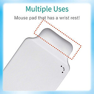 ELECOM Ergonomic Mouse Pad with Wrist Rest Gel Type for Laptop, Office & Home, Pain Relief Non-Slip Rubber Base MP-GELWH