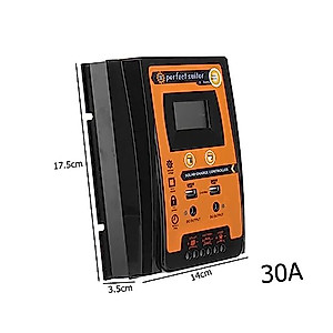 GANAZONO Solar Charge Regulator Solar Controller Electric Generator Dynamo Solar Charge Controller Solar Regulator Charge Controller Solar Charge Battery dyna-GRO 70a USB Lithium Battery