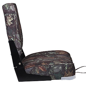 Leader Accessories A Pair of New Low Back Folding Boat Seat(2 seats) (B-Camo)
