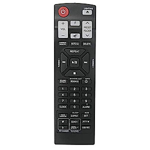 AKB74955331 Replaced Remote Fit for LG Mini Hi-Fi System CK43 CKD43F CK56 CKS57F CMS4550F CMS4550W CM4560 CJS45W CJ65 CJS65F CJ45 CJS45F FH6 CJ98 NJ98F OK99