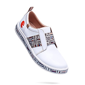 UIN Men's Fashion Sneakers Lightweight Walking Casual Loafers Slip Ons Art Painted Athletic Travel Skate Shoes Cordoba Prediction