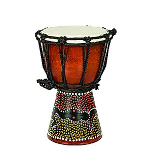 X8 Celtic Labyrinth Djembe Drum with Bag