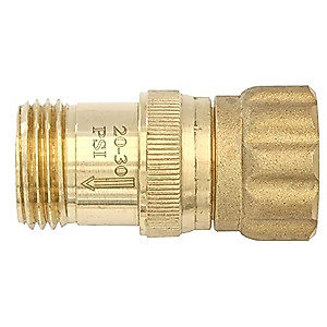 25 psi Water Pressure Reducer Regulator for Drip Irrigation System, 3/4 inch Hose Thread, 150 psi Max Inlet Pressure, Lead-free Brass