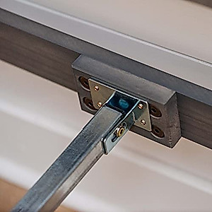 Plank+Beam Rustic Wood Queen Bed Frame, Platform Bed with Headboard, Slatted, Driftwood