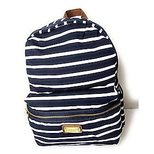 women, madden girl backpack, navy white backpack striped