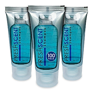 Freshscent Shampoo 1oz (100 Tube Case) Hotel Travel Size, Bulk Amenities and Toiletries for Hospitality