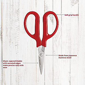 Maine Man Crab Seafood Scissors, Japanese Stainless Steel Blades, 6.25-Inches x 3.25-Inches