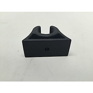 MARINE BOAT CANOE KAYAK PAIR of BLACK PP+TPR MOLDED PADDLE CLIP 3/4" DIAMETER