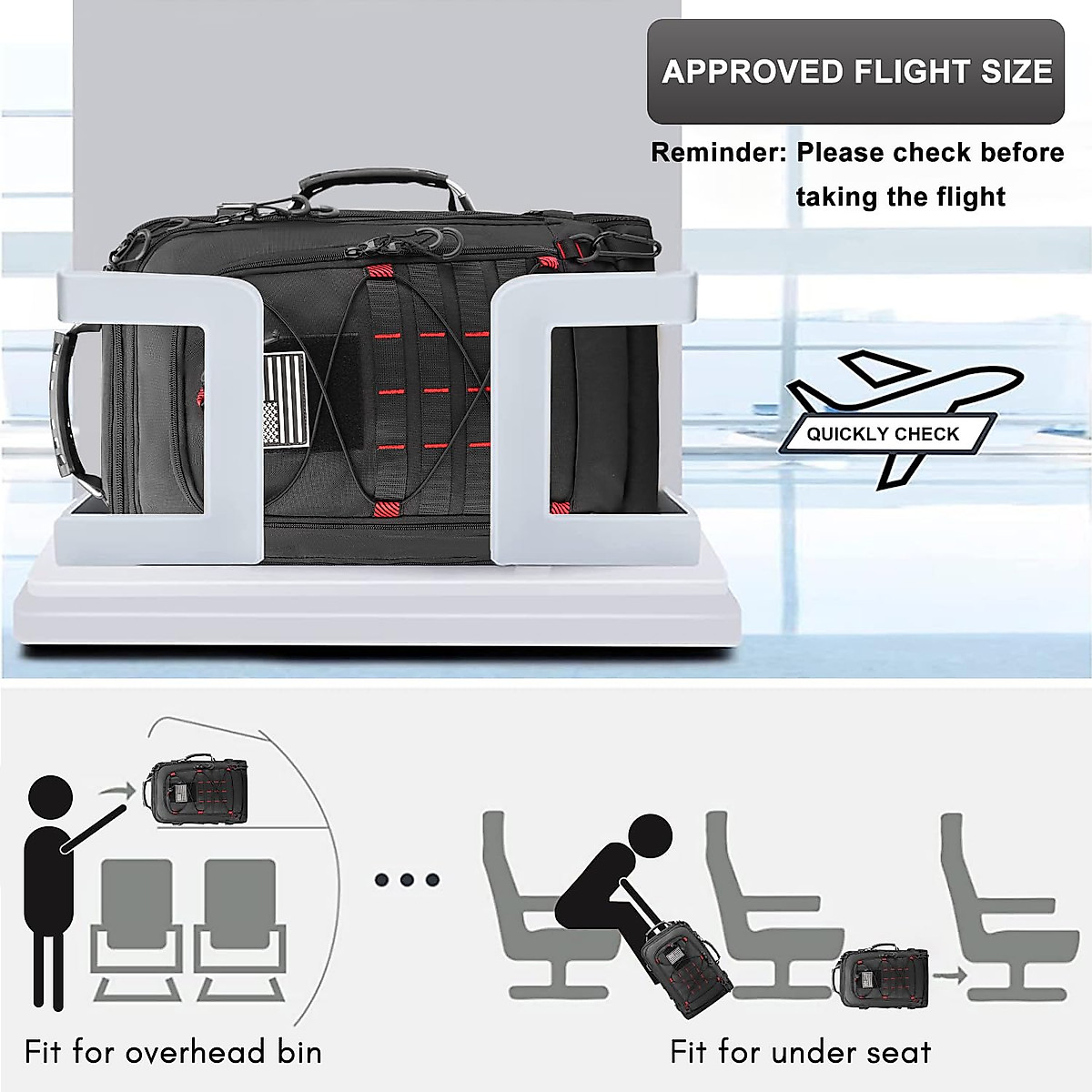 Vancropak Travel Backpack for Men, Extra Large 17.3 inch Laptop Backpacks, Flight Approved Sturdy Carry on Suitcase for Airplanes with 3 Packing Cubes, Expandable 50L Luggage Daypack Duffel Bag, Black