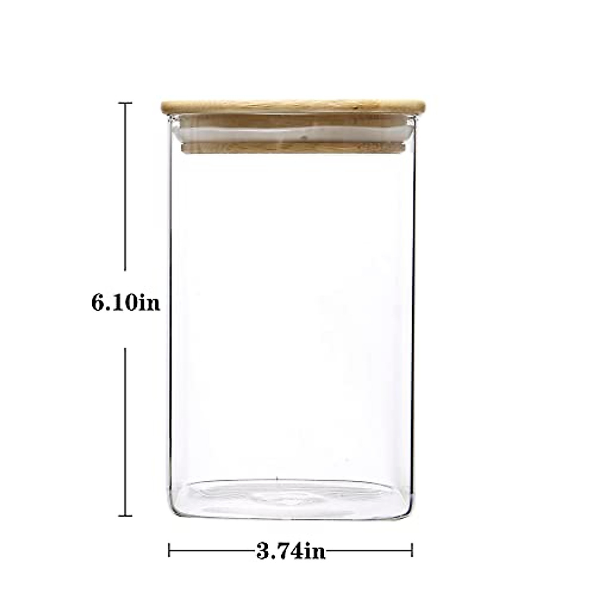 32 Oz Glass Jars With Lids 3 Pcs 32oz Glass Container Glass Food Storage Jars Food Storage Jars Bamboo Lid Storage Containers Glass Storage Jars Glass Food Storage Containers With Bamboo Lids Pantry