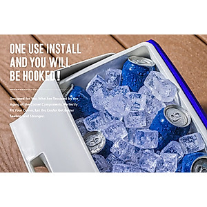 Cooler Replacement Hinges for Igloo Ice Chest, Cooler Replacement Hinges Parts, High Toughness Cooler Hinges Parts, for Igloo Cooler Replacement Parts. Cooler Replacement Hinges and Screws, Set of 3.