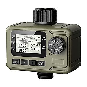 Sprinkler Timer, Programmable Water Timer for Garden Hose, Automatic/Manual Watering, IP65 Waterproof, Ideal for Outdoor Garden Faucet, Drip Irrigation System & Lawn/Yard Watering