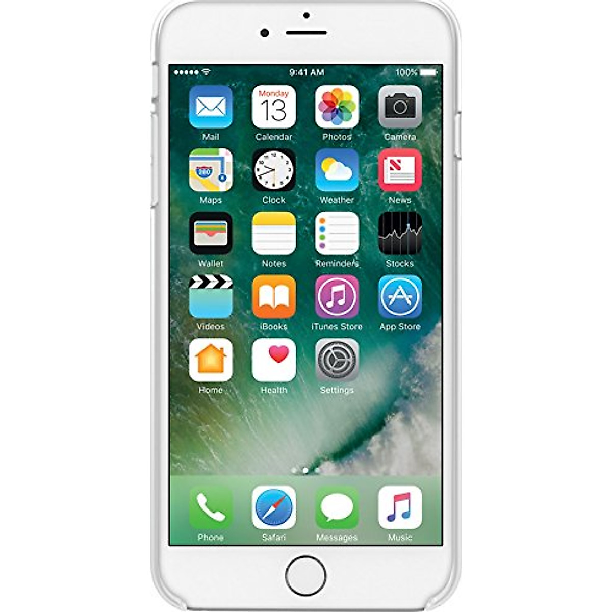 kate spade new york Protective Hardshell Case for iPhone 8 Plus, iPhone 7 Plus, iPhone 6s Plus & iPhone 6 Plus - Hollyhock Floral Clear / Cream with Stones