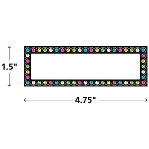 Teacher Created Resources Chalkboard Brights Labels Magnetic Accents (TCR77299)