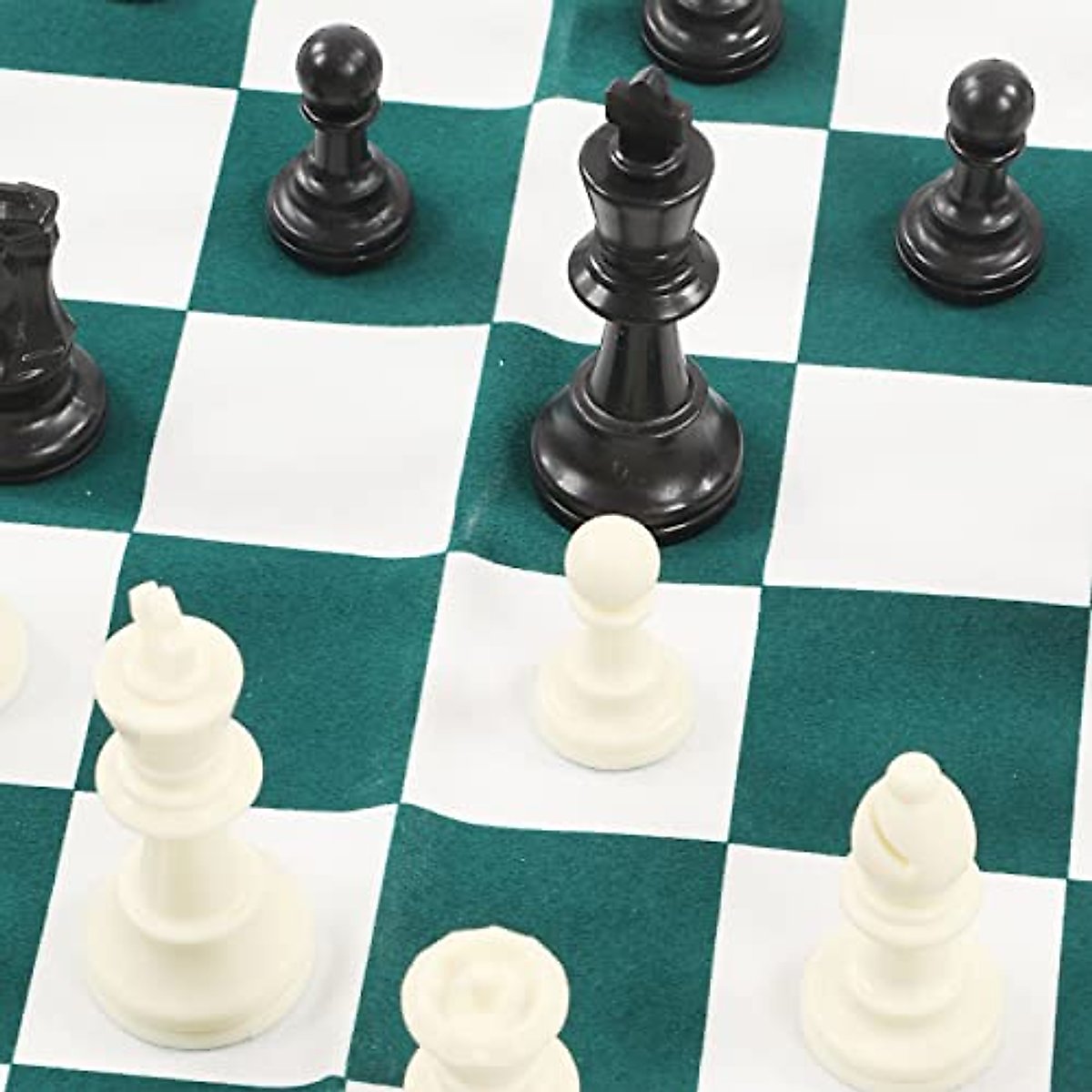 LISND Portable Travel Chess Set Lightweight Folding Roll Up Entertainment Game Compact Portable Picnic Travel Chess Set Wang Gao 95MM