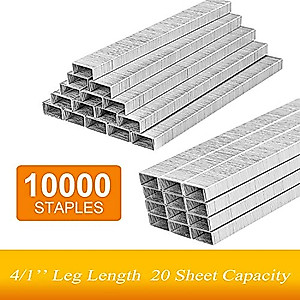 KangBaz 10,000 Staples, 26/6 Standard Staples for Staplers, 1/4 inch Length, 210 per Strip, Jam Free Chisel Point Staples, 10,000 Standard Staples for Stapler