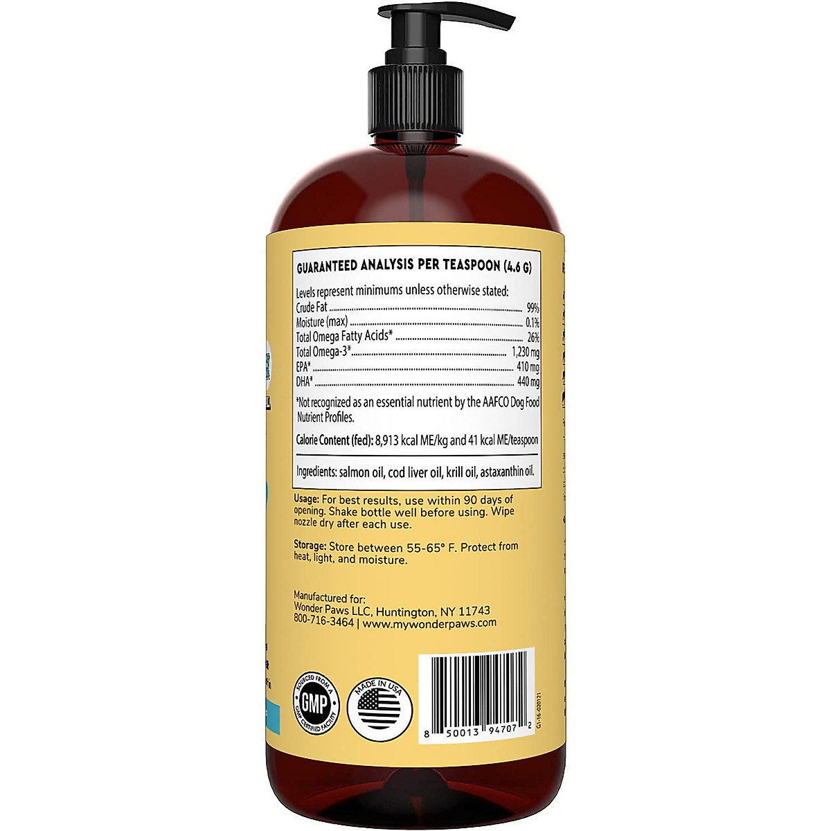 WONDER PAWS Omega Max Fish Oil Plus Probiotic Chews - for Dog Joint Health, Skin Moisture, Gut Health & Daily Wellness - Omega Max 16 Ounces - Probiotic 90 Chews