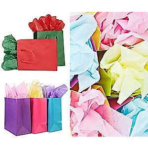KESOTE Colored Tissue Paper for Gift Bags Crafts, 14" x 20" Tissue Paper Bulk 100 Sheets Gift Paper Tissue for Packaging - 20 Colors