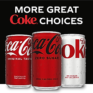 Coca-Cola Coke Zero Sugar Diet Soda Soft Drink, 7.5 fl oz, 10 Pack