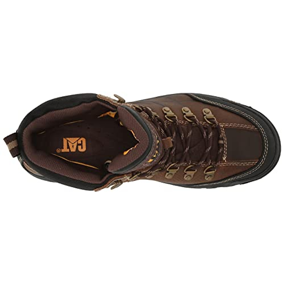 Cat Footwear Men's Threshold Waterproof Soft Toe Work Boot, Real Brown, 8.5