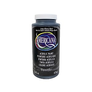 Decoart Americana Acrylics 16oz Lamp Black