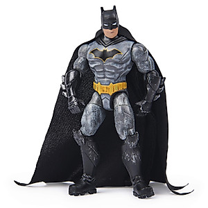 BATMAN 4-inch Action Figure with Batmobile and Batboat 2-in-1 Transforming Vehicle (DC FanDome Exclusive), Black