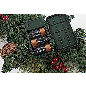 Sharper Image 9-Ft. Cordless Pre-Lit Indoor/Outdoor Garland