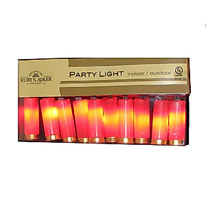 Kurt Adler UL 10-Light Red Shotgun Shell Light Set