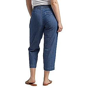 JAG Jeans Women's High Rise Tapered Pull-On Pant, Amalfi Blue, X-Small