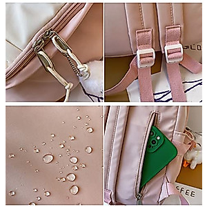 Kawaii Backpack with Kawaii Pin and Accessories Backpack Cute Backpack Cute Kawaii Backpack for School, Pink, One Size